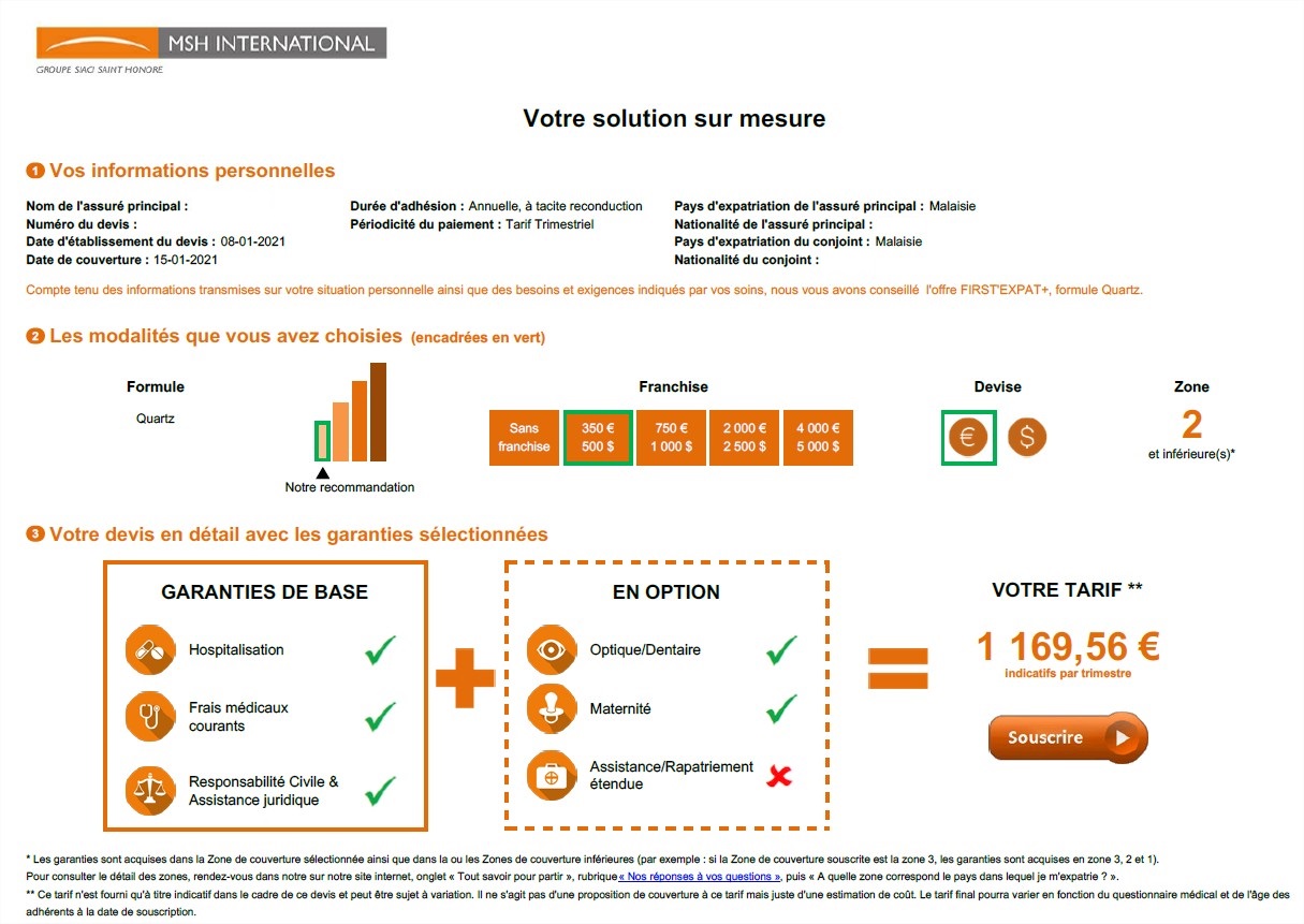 Which expatriate health insurance: coverage, guarantee, price, family